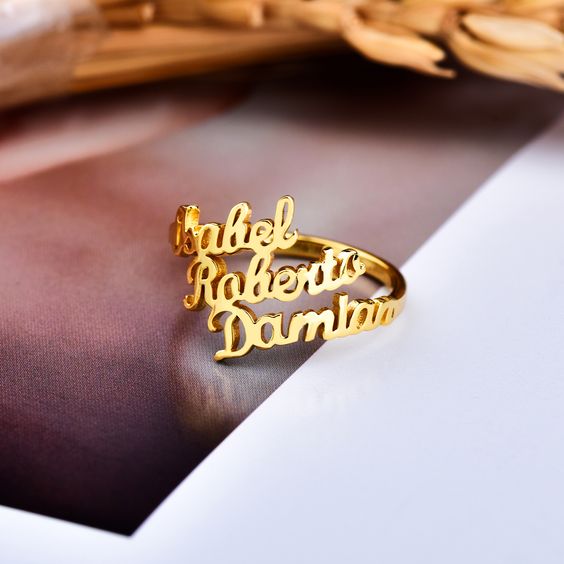 Couple Name Ring Customized – Toobas.pk Online Customized Gifts