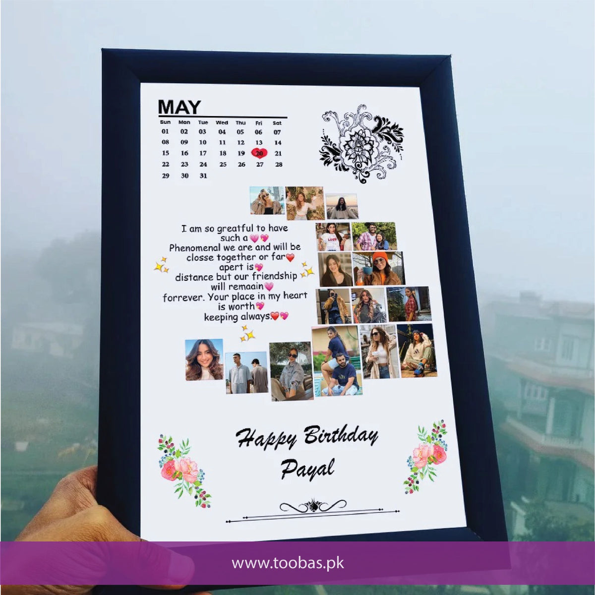 Personalised Photo Collage Frames for Wall Decor as Birthday Gifts ...