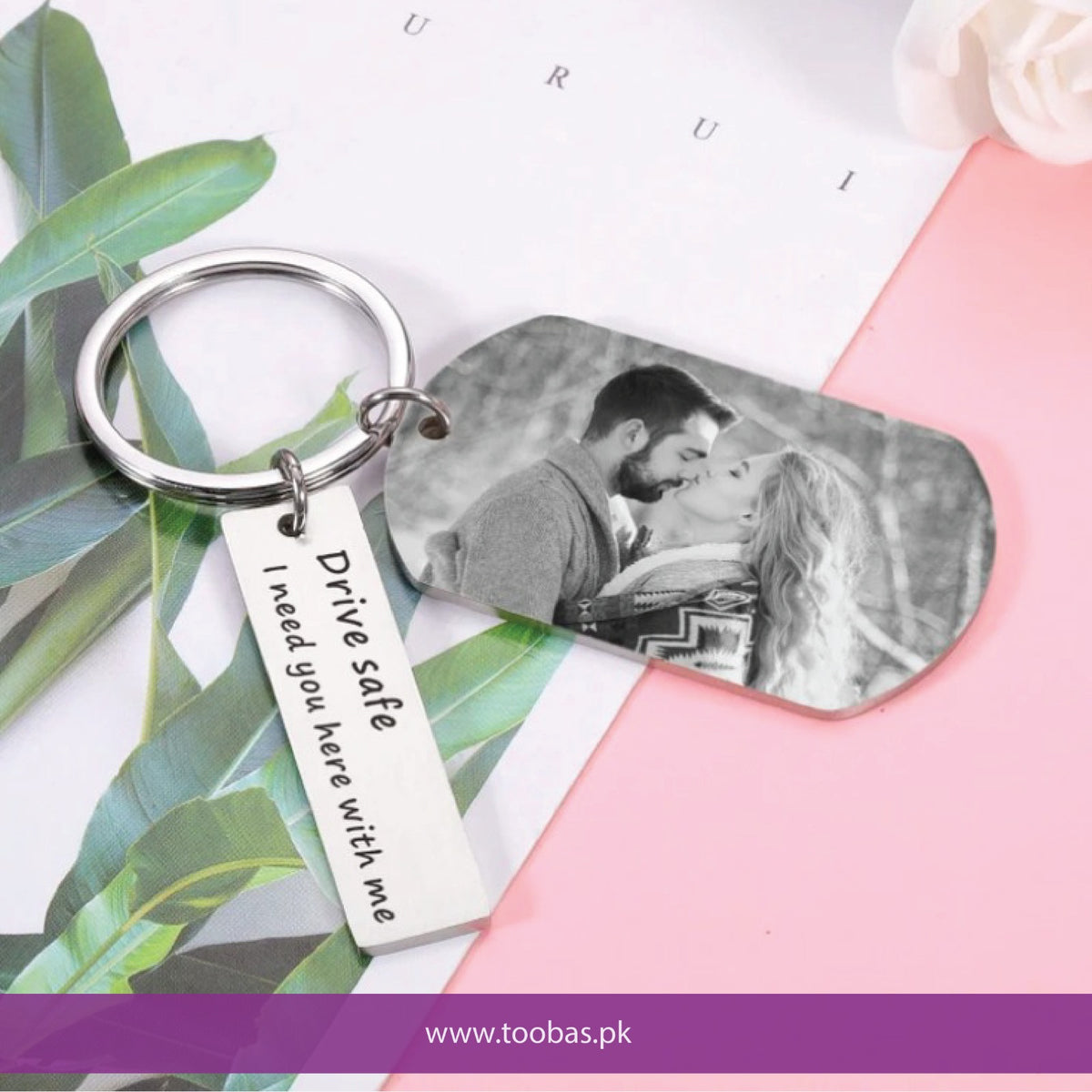 Personalized Metal Keychain | Gift For Husband – Toobas.pk Online ...