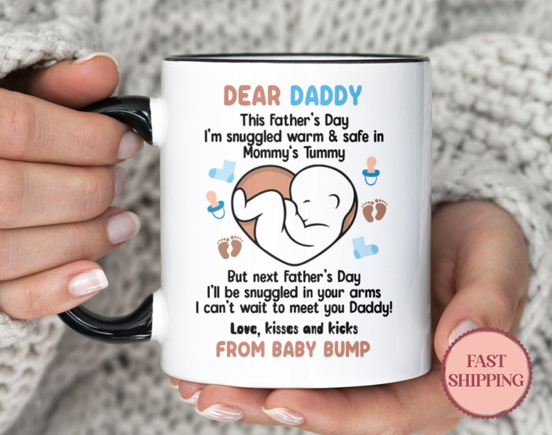 Dear Father Mug for Future Dad – Toobas.pk Online Customized Gifts