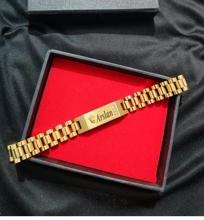 Golden Rolex Bracelet for Men – Toobas.pk Online Customized Gifts