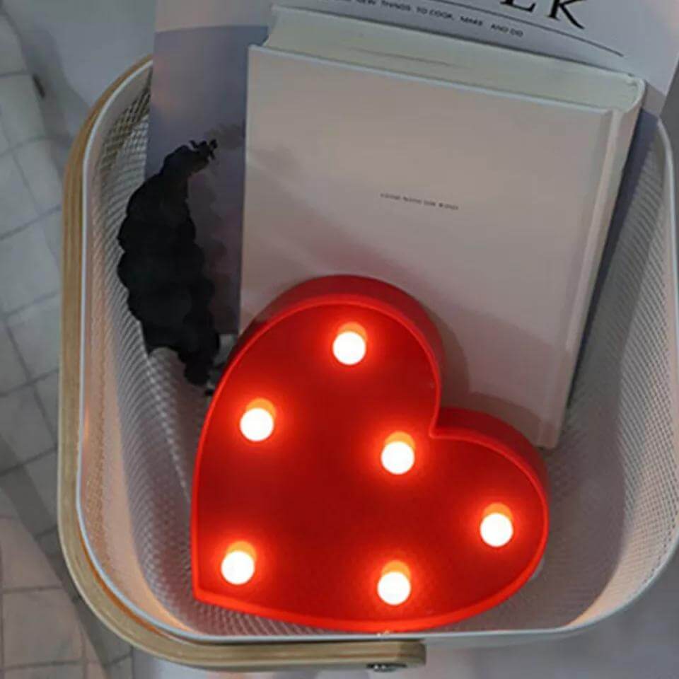 Heart LED Night Lamp – Toobas.pk Online Customized Gifts