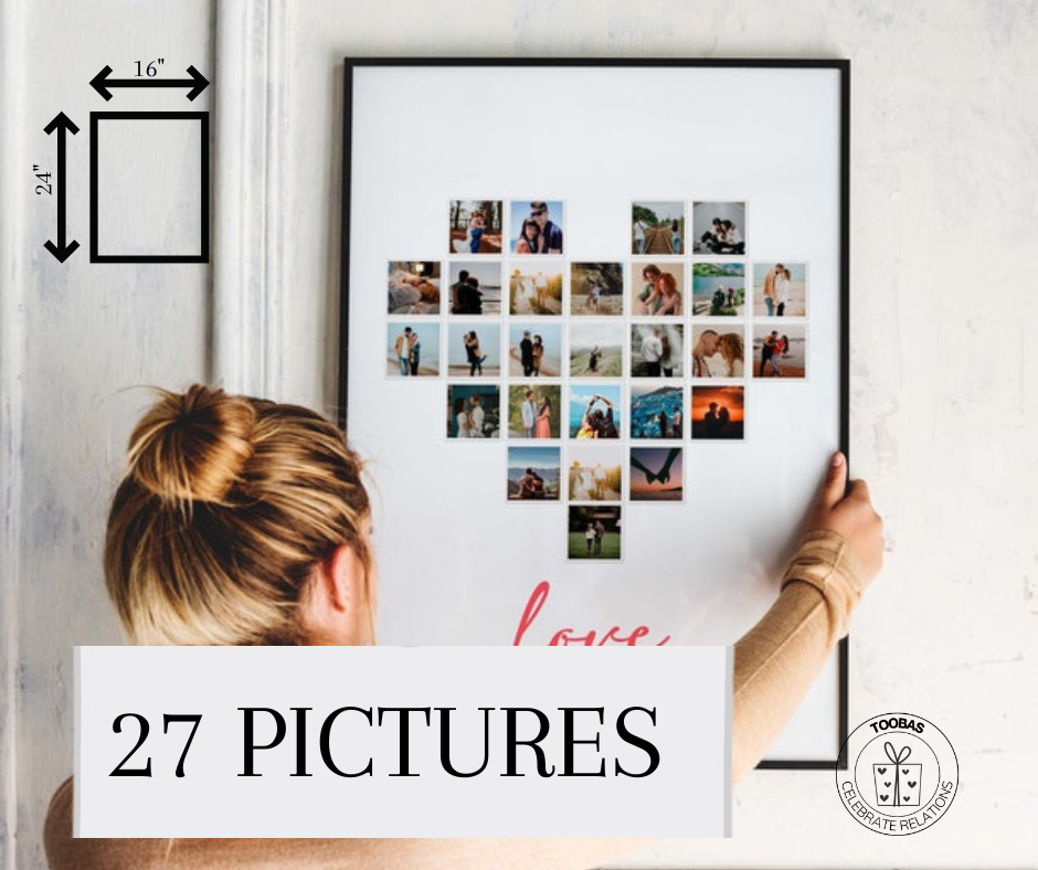 Heart Shape Collage Picture Frame for Room – Toobas.pk Online ...