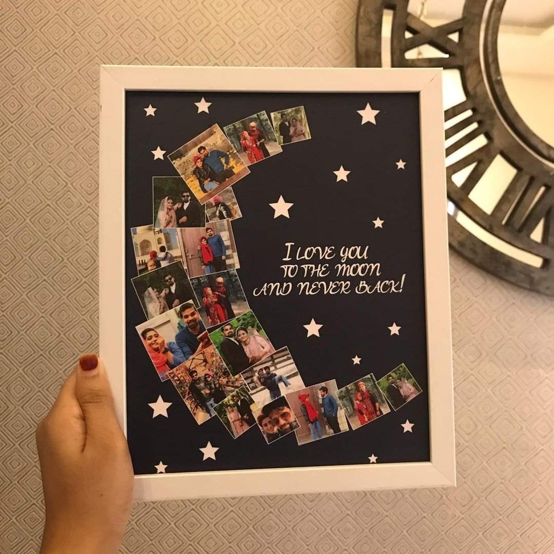 Moon Collage photo frame – Toobas.pk Online Customized Gifts