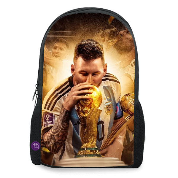 Messi with Worldcup backpack – Toobas.pk Online Customized Gifts