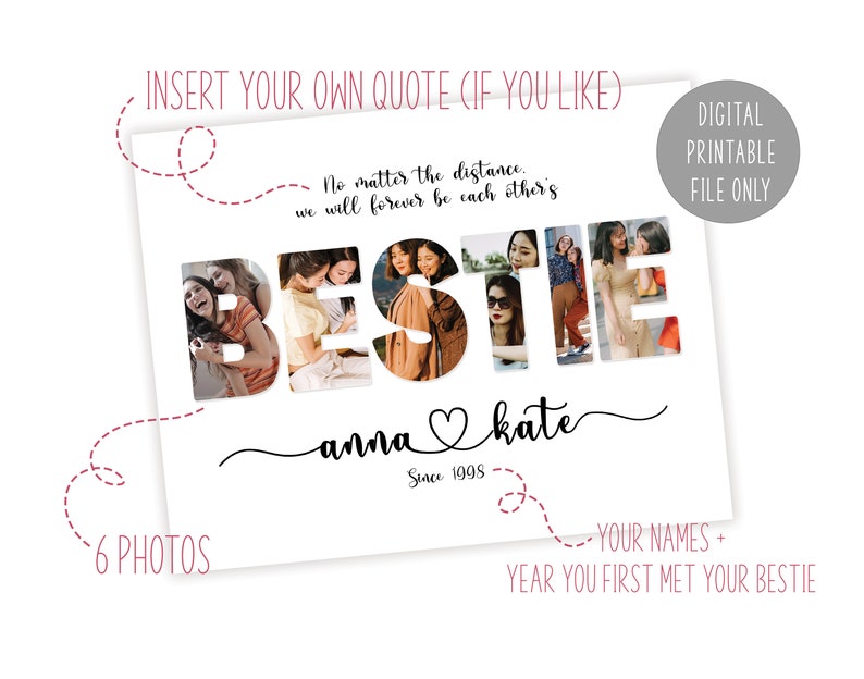 Bestie Photo Frame – Toobas.pk Online Customized Gifts