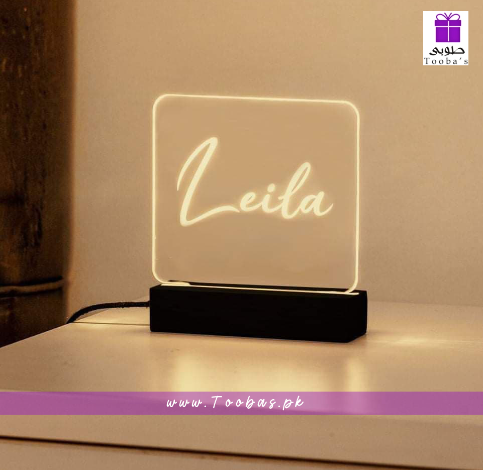 Personalized Name Led Lamp – Toobas.pk Online Customized Gifts
