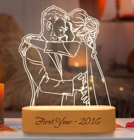Custom Photo Night Light Lamp – Toobas.pk Online Customized Gifts